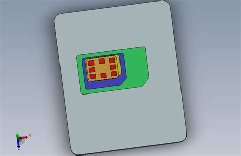 SIM卡 SOLIDWORKS 2020 模型图纸免费下载 懒石网