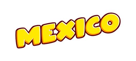 멕시코 국가 및 도시 흰색 다채로운 텍스트 효과 디자인 벡터에 격리 된 문구 레터링 영어로 된 텍스트 또는 비문 현대적이고 창의적인 디자인에는 빨간색 주황색 노란색이