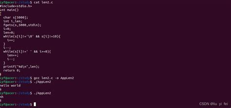 Hwod：字符串最后一个单词的长度 Csdn博客