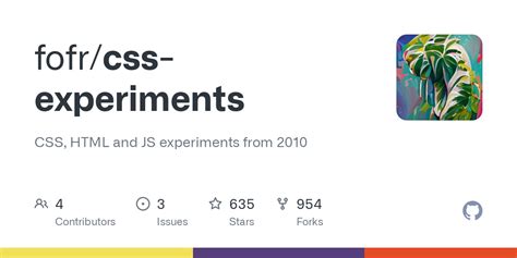 Github Fofrcss Experiments Css Html And Js Experiments From 2010