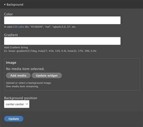 Adding Backgrounds To Layout Builder Sections