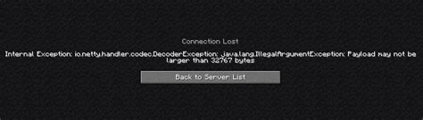 Payload May Not Be Larger Than 32767 Bytes · Issue 3450 · Refinedmods