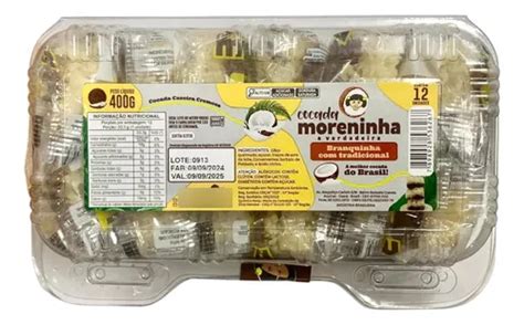 Cocada Caseira Cremosa Moreninha 1 Caixa 400g Sabor Branquinha