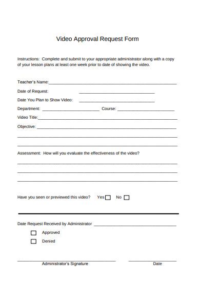 Free 51 Approval Request Forms In Pdf Ms Word Doc