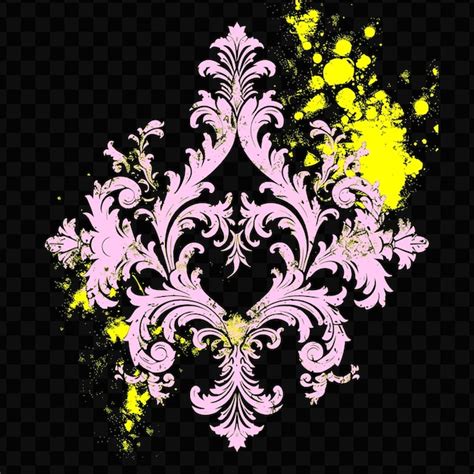 Premium Psd Baroque Design With Ornate Scrollwork And Gold Leaf Accents Tattoo Ink Line Decor