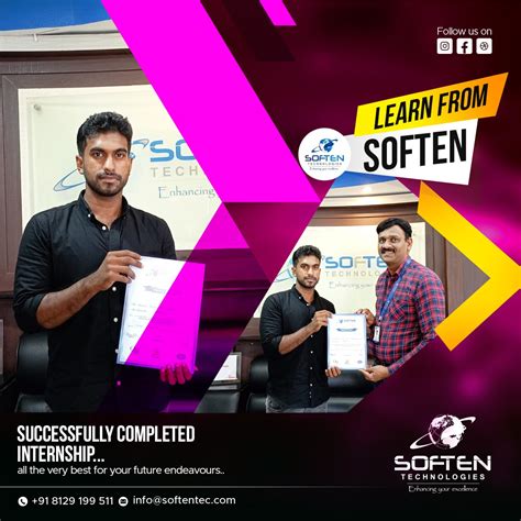 𝐒𝐮𝐜𝐜𝐞𝐬𝐬𝐟𝐮𝐥𝐥𝐲 𝐂𝐨𝐦𝐩𝐥𝐞𝐭𝐞𝐝 Soften Technologies Ernakulam