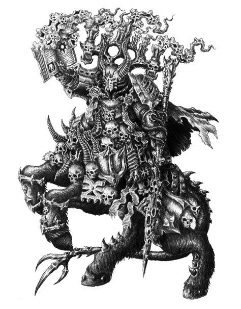 Scorpious Daemon Prince And Lord Of The Brass Hand Warband Scrolller
