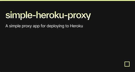 Simple Heroku Proxy Codesandbox