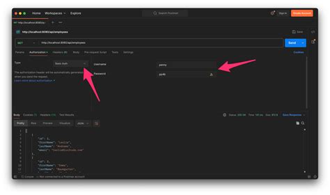 How To Enter Username And Password In Postman For Spring Security Login