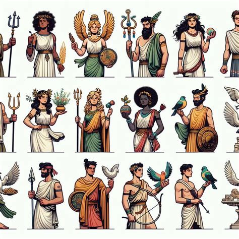 12 Greek Gods Names