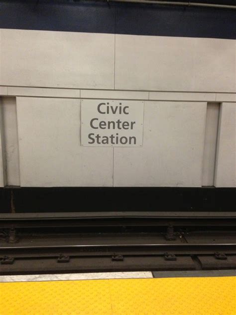 Bart Civic Centerun Plaza Station San Francisco Ca 94102