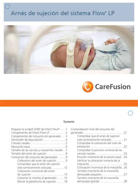 Rc Infant Flow Lp Headgear Ug Es Pdf Equipo