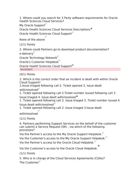 Test 99049 Oracle Health Sciences Cloud Service Solutions Sales Specialist Assessment Where