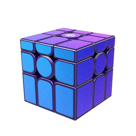 Gan Mirror Magnetic 3x3 Purple Speed Cube