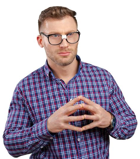 Premium Photo Nerd Man In Glasses