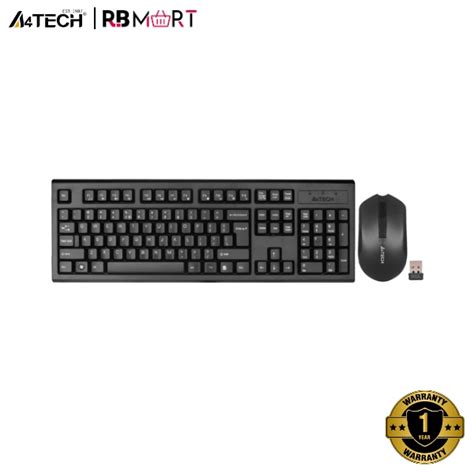 Buy A4tech 3000n V Track Wireless Keyboard Mouse Combo Rb Mart