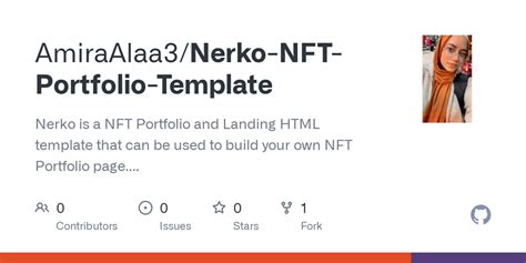 GitHub AmiraAlaa Nerko NFT Portfolio Template Nerko Is A NFT Portfolio And Landing HTML