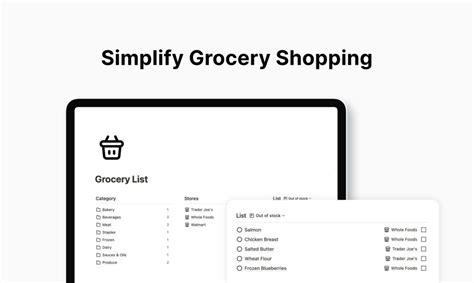 Notion Templates On Linkedin Notion Notiontemplate Grocerylist
