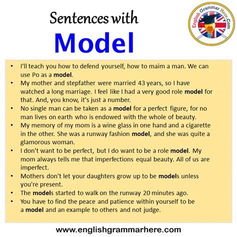 sentences for model archives english grammar here