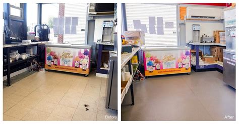 Talk About A Short And Sweet Flooring Transformation 🍨 𝗣𝗿𝗼𝗯𝗹𝗲𝗺 The