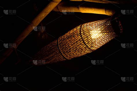 竹制灯，泰国手工制作