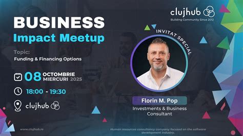 Business Impact Meetup Surse De Finanțare Pentru Startup Uri și Imm Uri Granturi Investitori