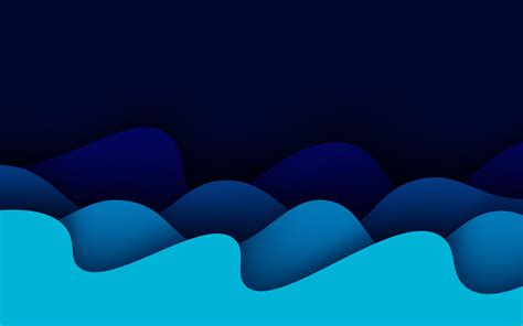 Multi Layers Blue Texture 3d Papercut Layers In Gradient Vector Banner Abstract Paper Cut Art