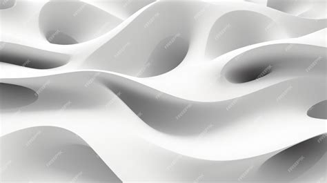 Premium Photo Abstract White Parametric Architecture Template