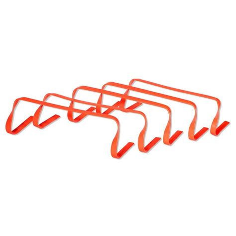 Trademark Innovations 6 In Flat Speed Training Hurdles Orange Set Of 5 Spdhd Flt 5xor The