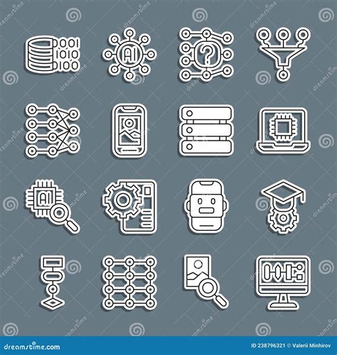 Set Line Algorithm Graduation Cap Processor Cpu Neural Network