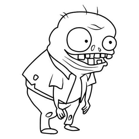 Раскраска Токсичный горох из Зомби против растений распечатать или скачать