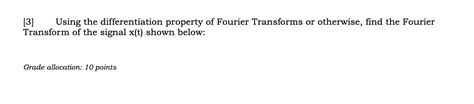 3 Using The Differentiation Property Of Fourier