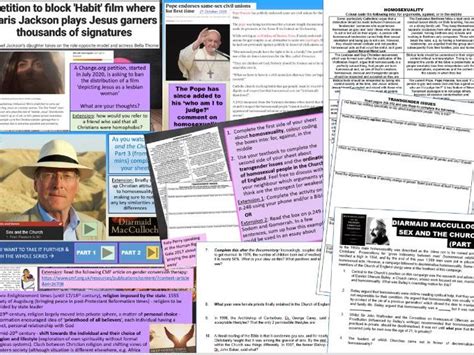Christianity Gender And Sexuality Aqa A Level Bundle Teaching Resources