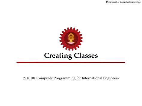 Ppt Creating Classes Powerpoint Presentation Free Download Id9512870