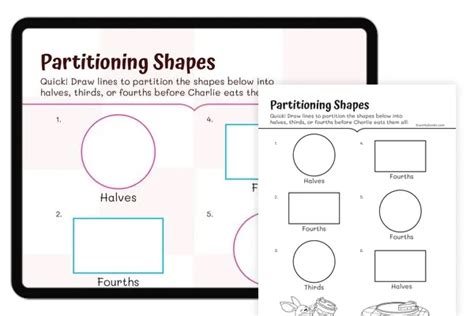 Grade 1 Partitioning Shapes Worksheets Online And Interactive Workybooks