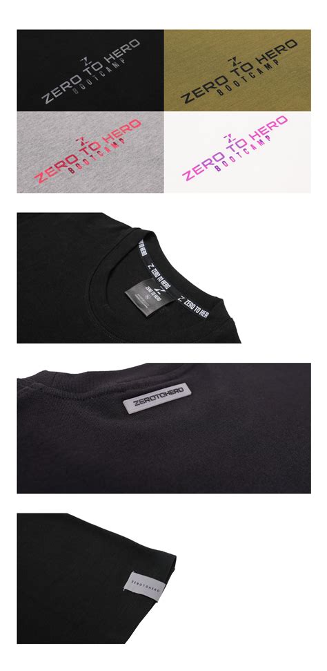 머슬핏 반팔 Bootcamp [ 4 Colors ] 제로투히어로