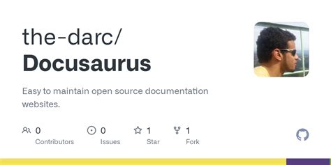 Github The Darcdocusaurus Easy To Maintain Open Source Documentation Websites