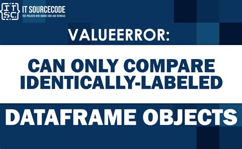 can only compare identically labeled dataframe objects [solved]
