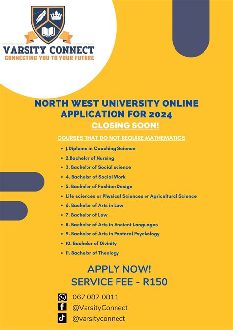 Varsity Connect North West University Nwu Applications