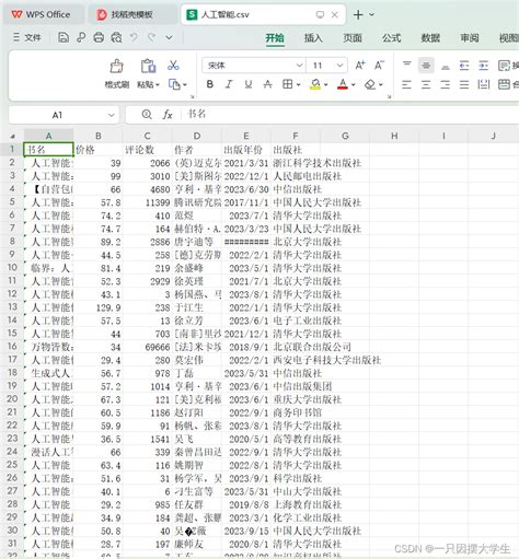 20231218最新使用python，request库极速爬取当当网书籍信息100页，输入关键词运行即可！1爬取当当网以“人工智能