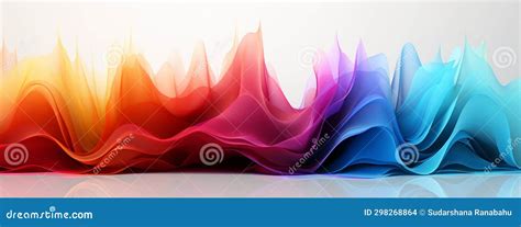 Colorful Rhythmic Sound Wave Equalizer Pillars Background With