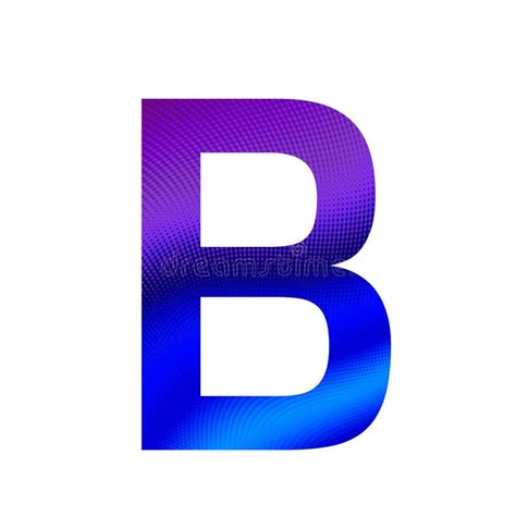 The Letter B In Blue