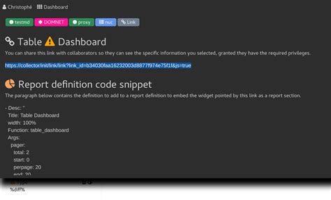 Tables OpenSVC Documentation