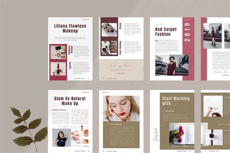 قالب ایندیزاین نمونه کار مد نگارینو مارکتِ گرافیکِ دیجیتال