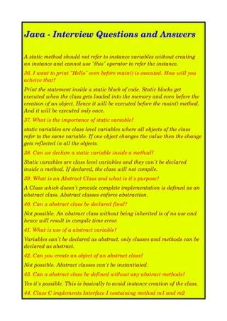 Core Java Interview Questions And Answers 2 PDF