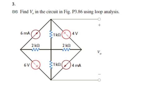 [solved] find vo usind loop analysis 86 find v {o} in