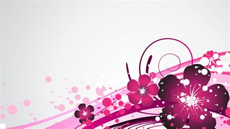 배경 화면 화려한 삽화 추상 심장 원 발렌타인 데이 담홍색 상표 꽃 무늬의 디자인 세례반 생성물 1920x1080 Droma 283788