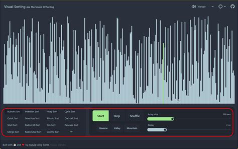 Visual Sortingthe Sound Of Sorting Shows Sorting Algorithms In An