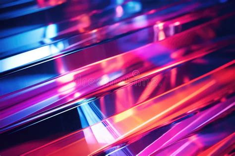 Bright Colourful Glass Objects Of Different Shapes In Neon Colours Stock Illustration