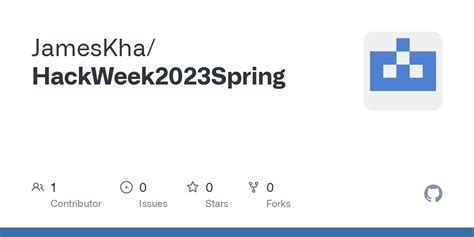 GitHub JamesKha HackWeek Spring